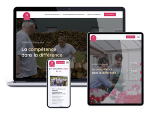 Réalisation du site web ADAPEI 33 Entreprise | Youdemus